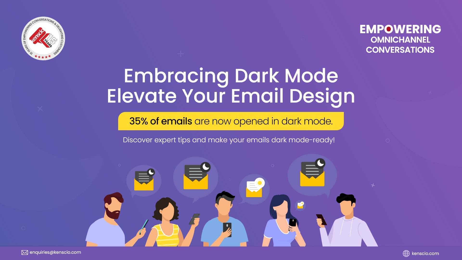 Dark Mode Email Design: Optimize for Nighttime Readers | Kenscio